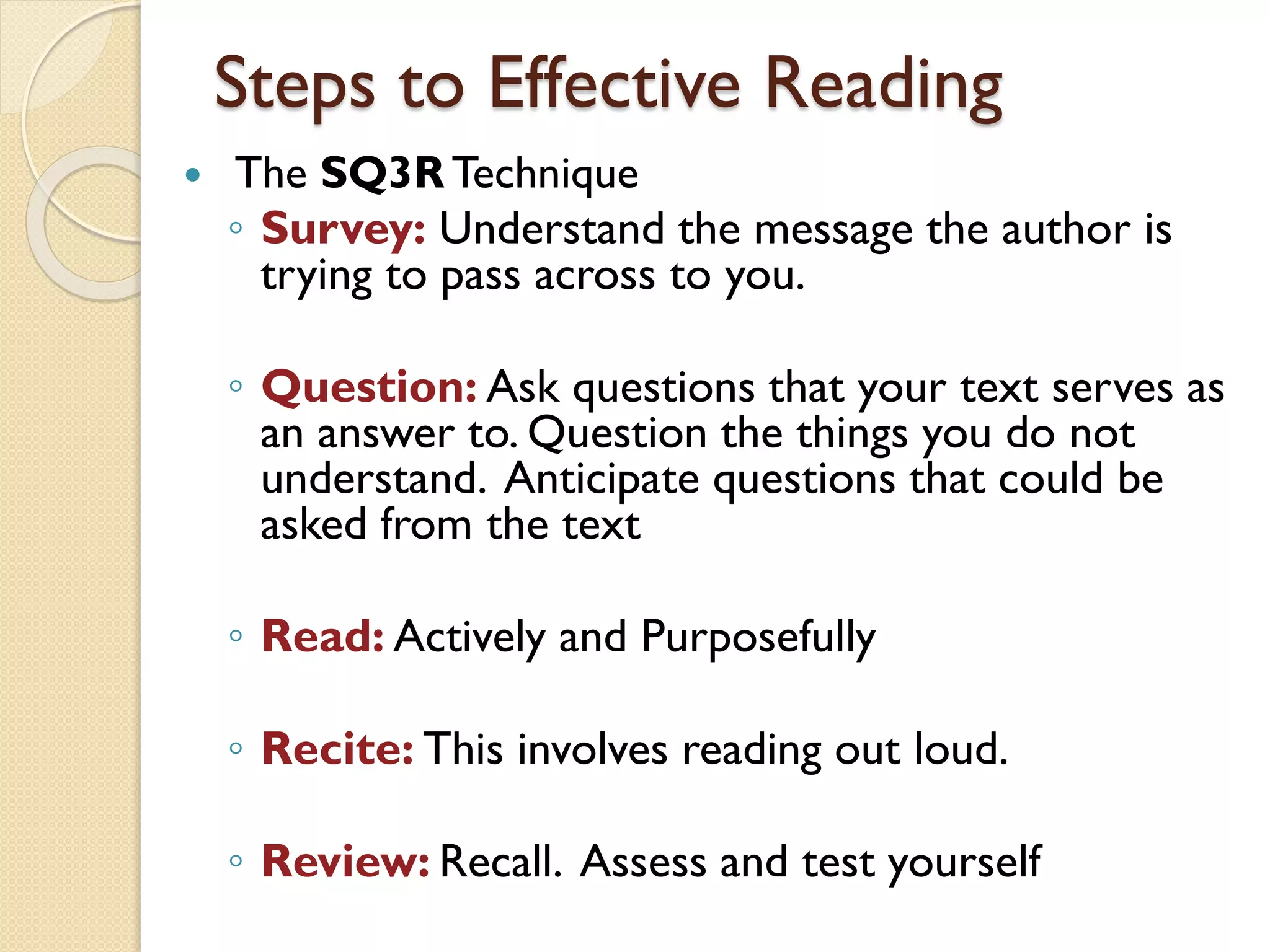 Effective reading | PPT