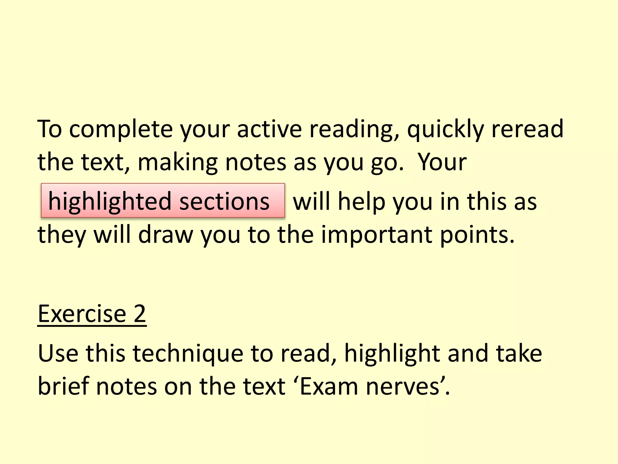 Effective reading - study skills | PPT