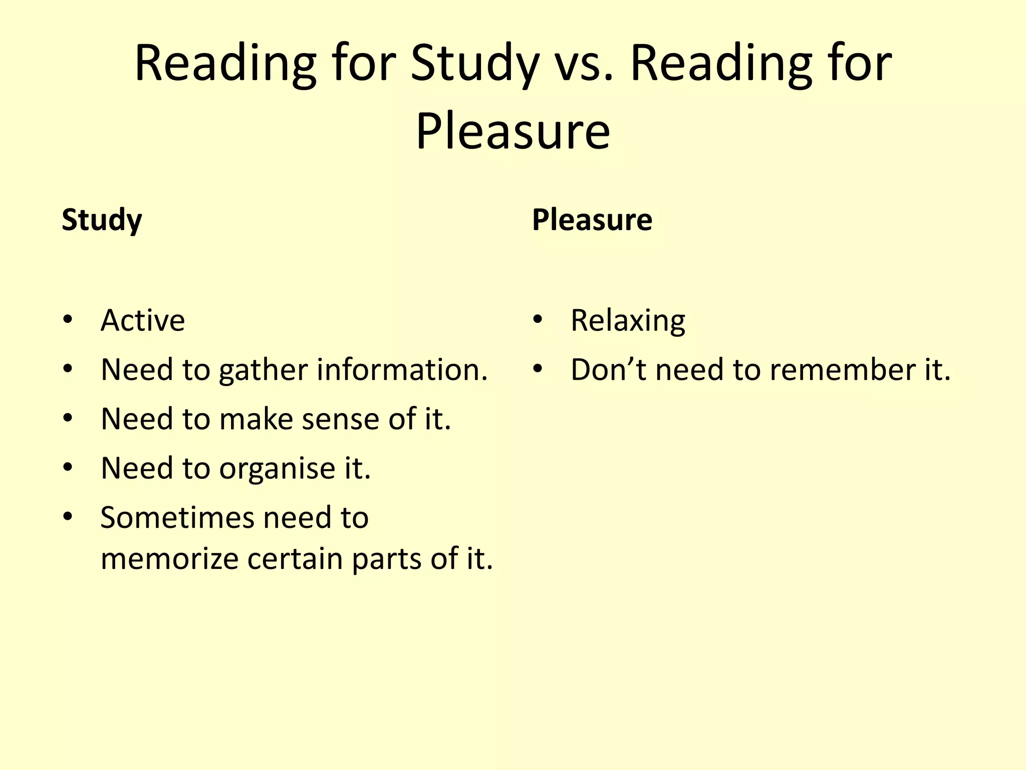 Effective reading - study skills | PPTX