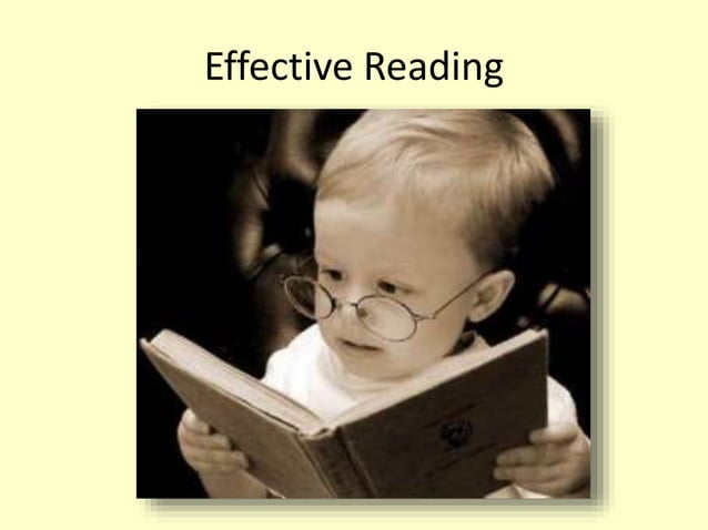 Effective reading - study skills | PPT
