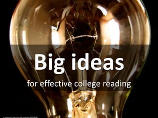 Effective Reading: Tips for College Students | PPT