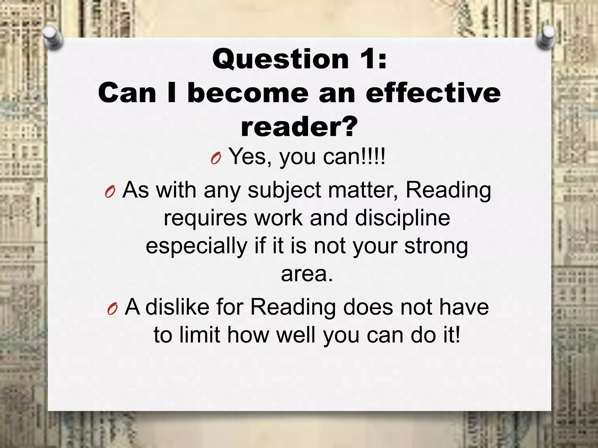 Effective reading ppt | PPTX
