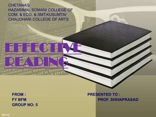 Effective reading ppt | PPTX