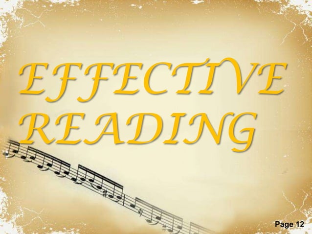 Effective reading ppt | PPTX | Educational Assessment | Education