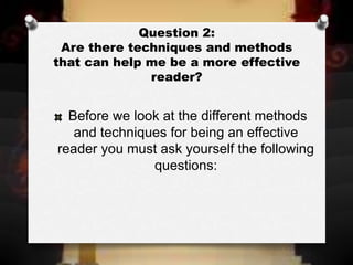 Effective reading ppt | PPTX