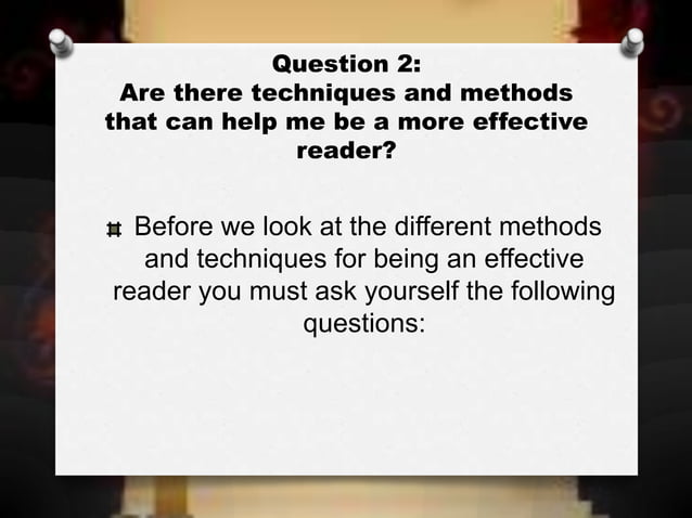 Effective reading ppt | PPTX | Educational Assessment | Education