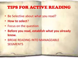 Effective reading ppt | PPTX