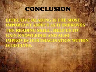 Effective reading ppt | PPTX