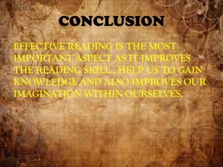 Effective reading ppt copy | PPT