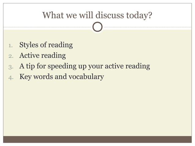 Effective reading skills | PPT