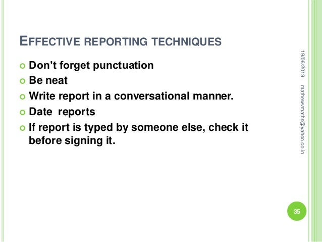 Effective recording and reporting techniques for nurses