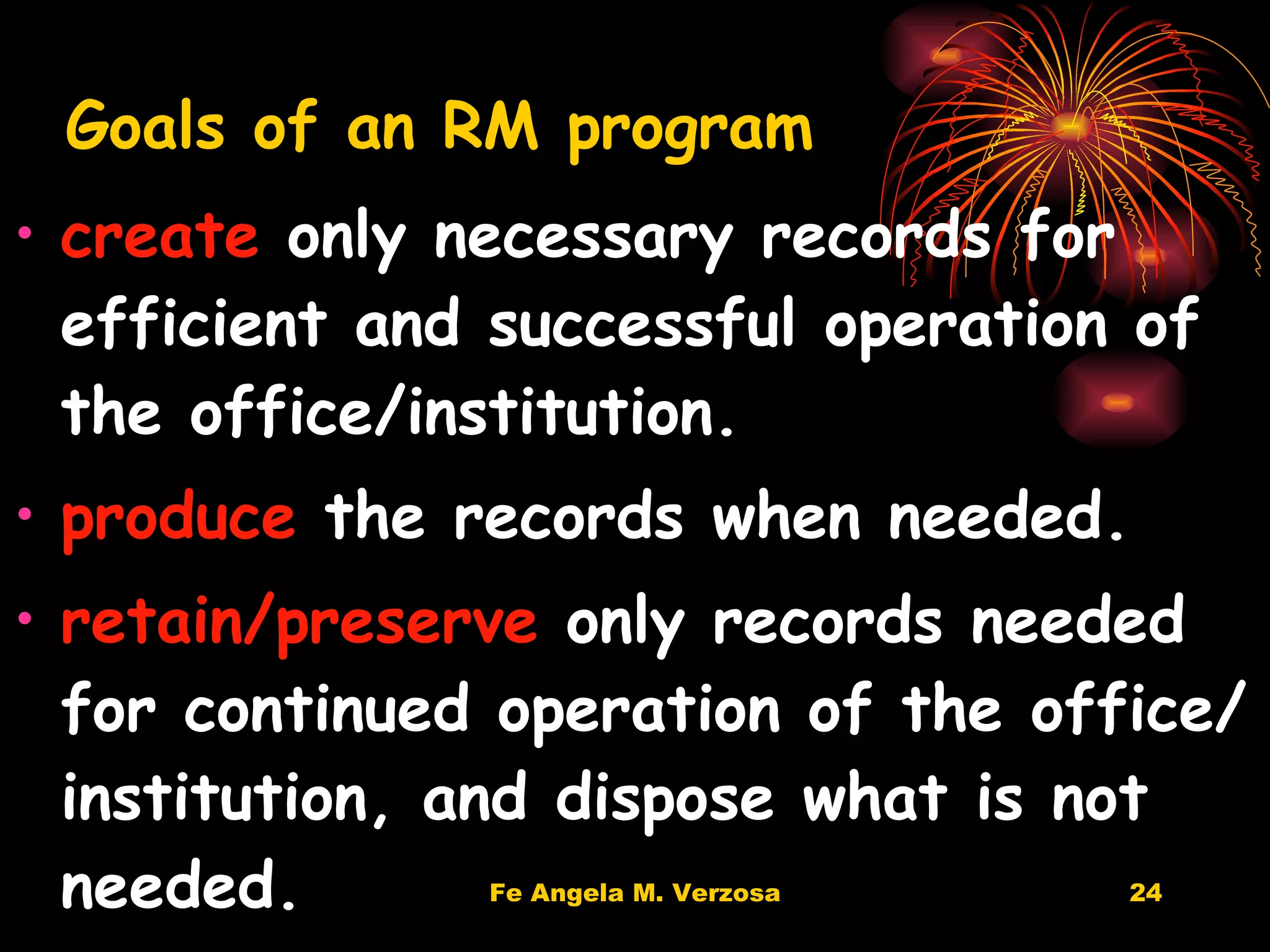 Effective Records Management Introduction | PPS