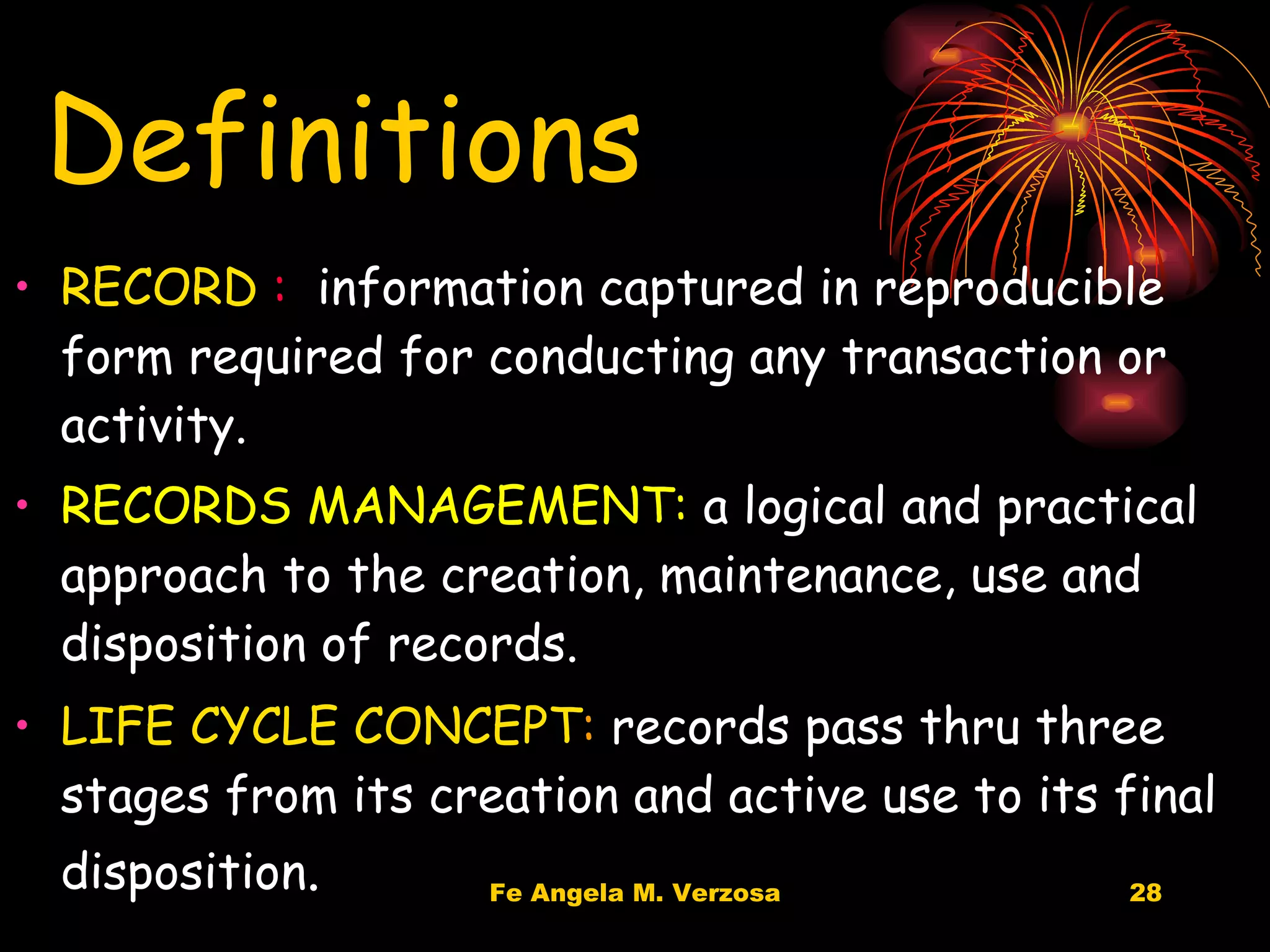 Effective Records Management Introduction | PPS