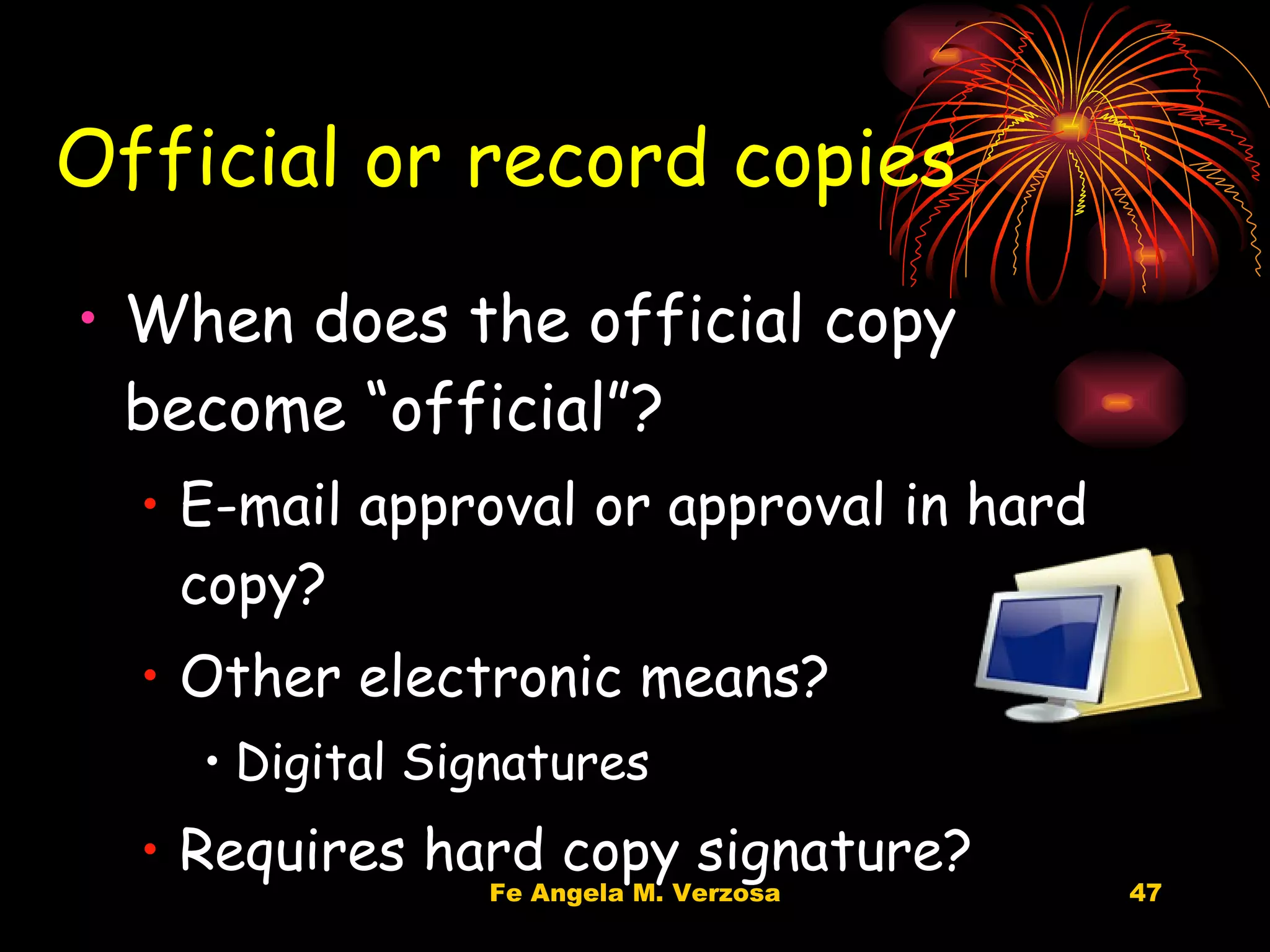 Effective Records Management Introduction | PPS