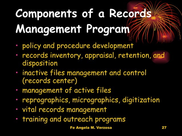 Effective Records Management Introduction | PPS