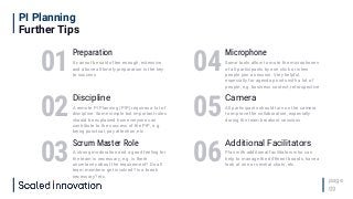 Effective Remote PI Plannings - Scaled Agile Framework® (SAFe)