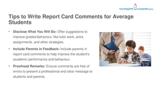 Effective Report Card Comments for Average Achievers - New.pptx