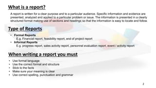 Effective Report Writing | PPSX