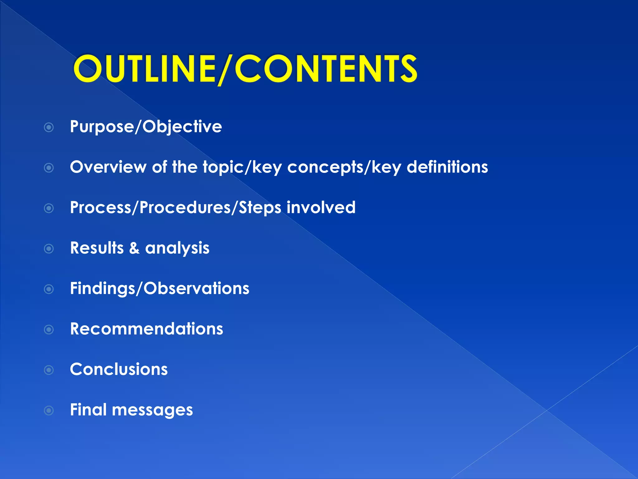 Effective report writing and presentation slides for school students | PPTX