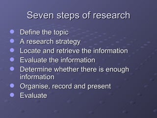 Effective research | PPT