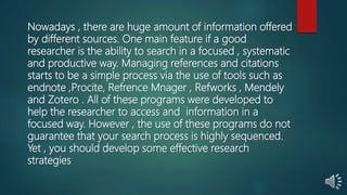 Effective research strategies | PPT