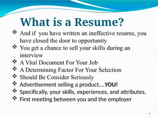 Learn to Write Effective Resume Writing.pptx
