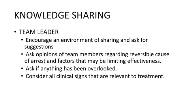 EFFECTIVE RESUSCITATION AND TEAM DYNAMICS.pptx | First Aid | Injuries
