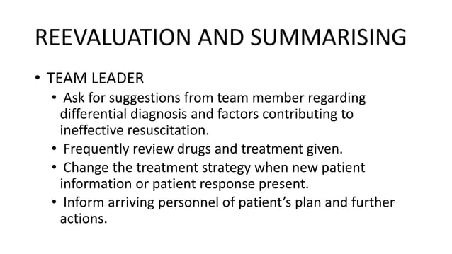 EFFECTIVE RESUSCITATION AND TEAM DYNAMICS.pptx | First Aid | Injuries