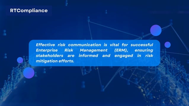 Effective Risk Communication in ERM (Enterprise Risk Management) | PPT