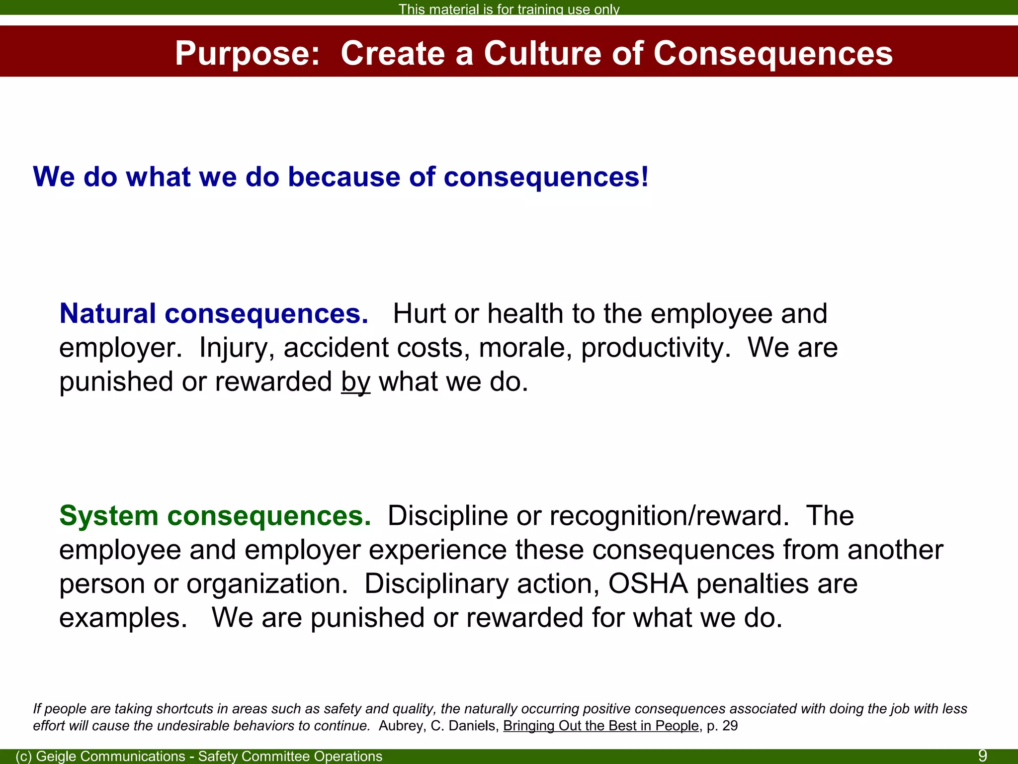 Effective safety committee operations | PPT