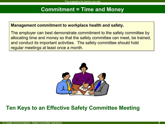 Effective safety committee operations | PPT | Human Resources | Business