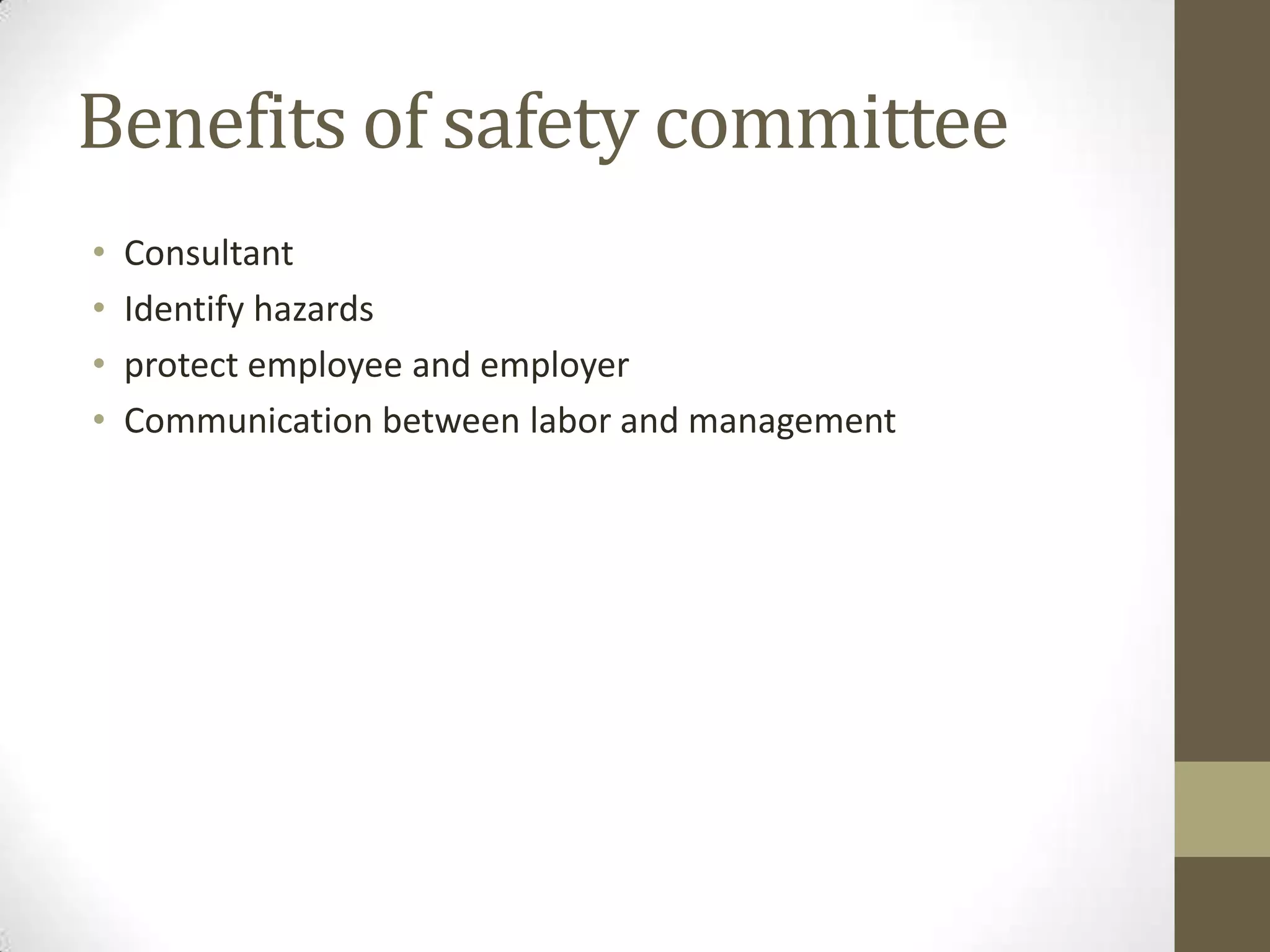 Effective safety committees | PPTX