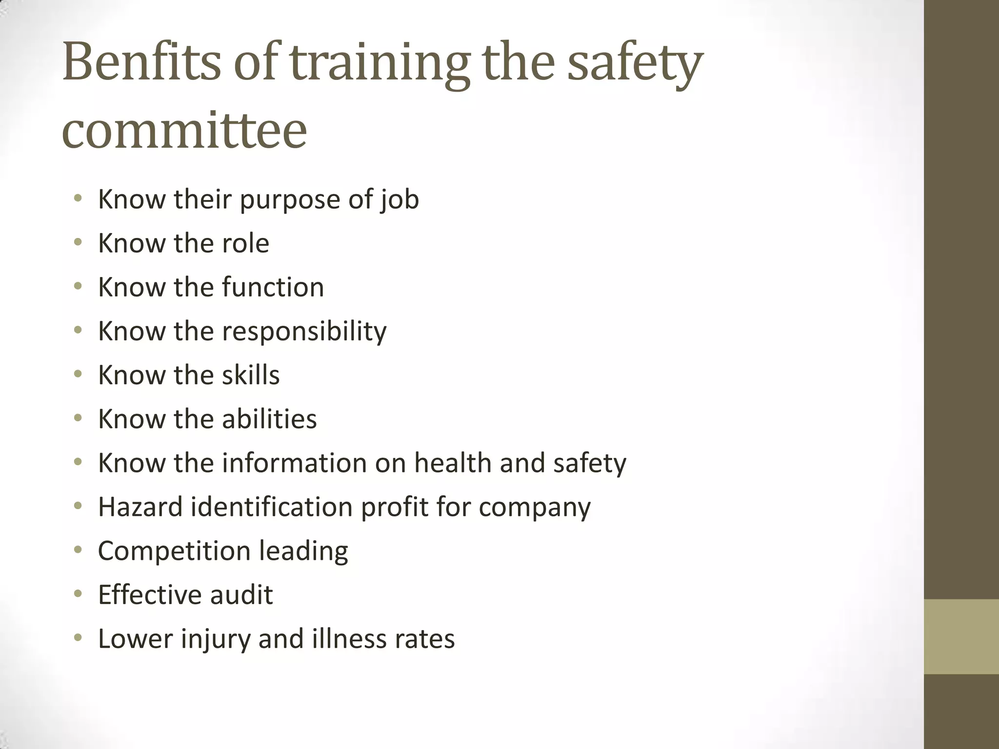 Effective safety committees | PPTX