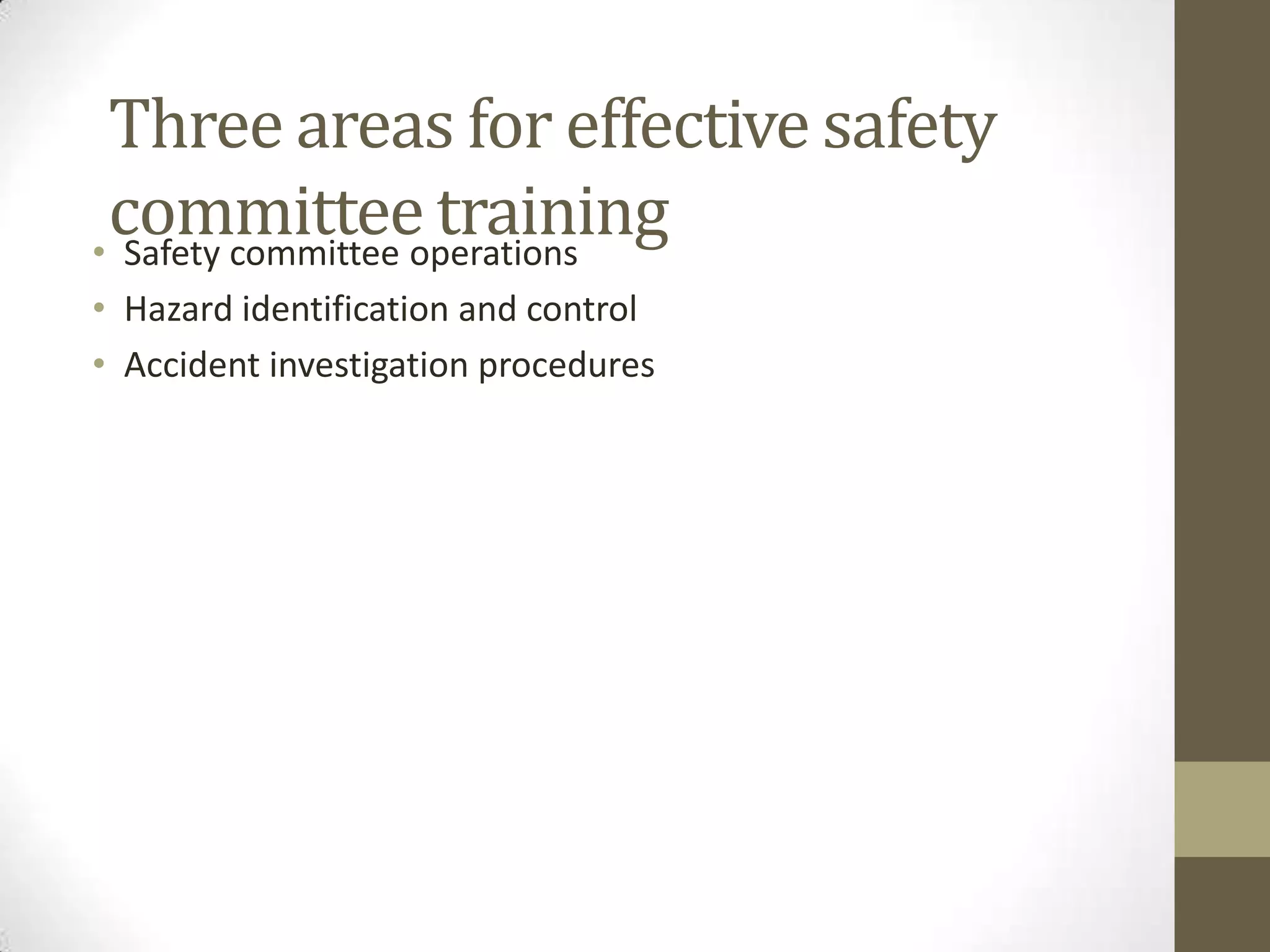 Effective safety committees | PPTX
