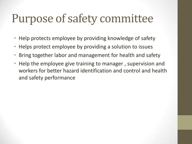 Effective safety committees | PPTX