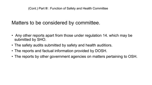 EFFECTIVE SAFETY & HEALTH COMMITTEE.pptx | Human Resources | Business