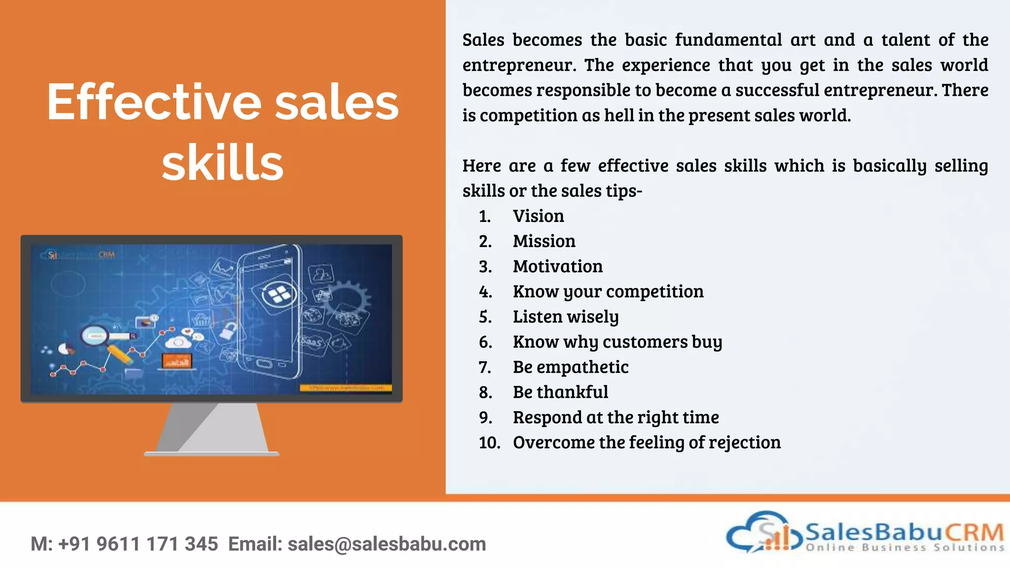 Effective sales skills of an entrepreneur | PPTX | Sales | Business