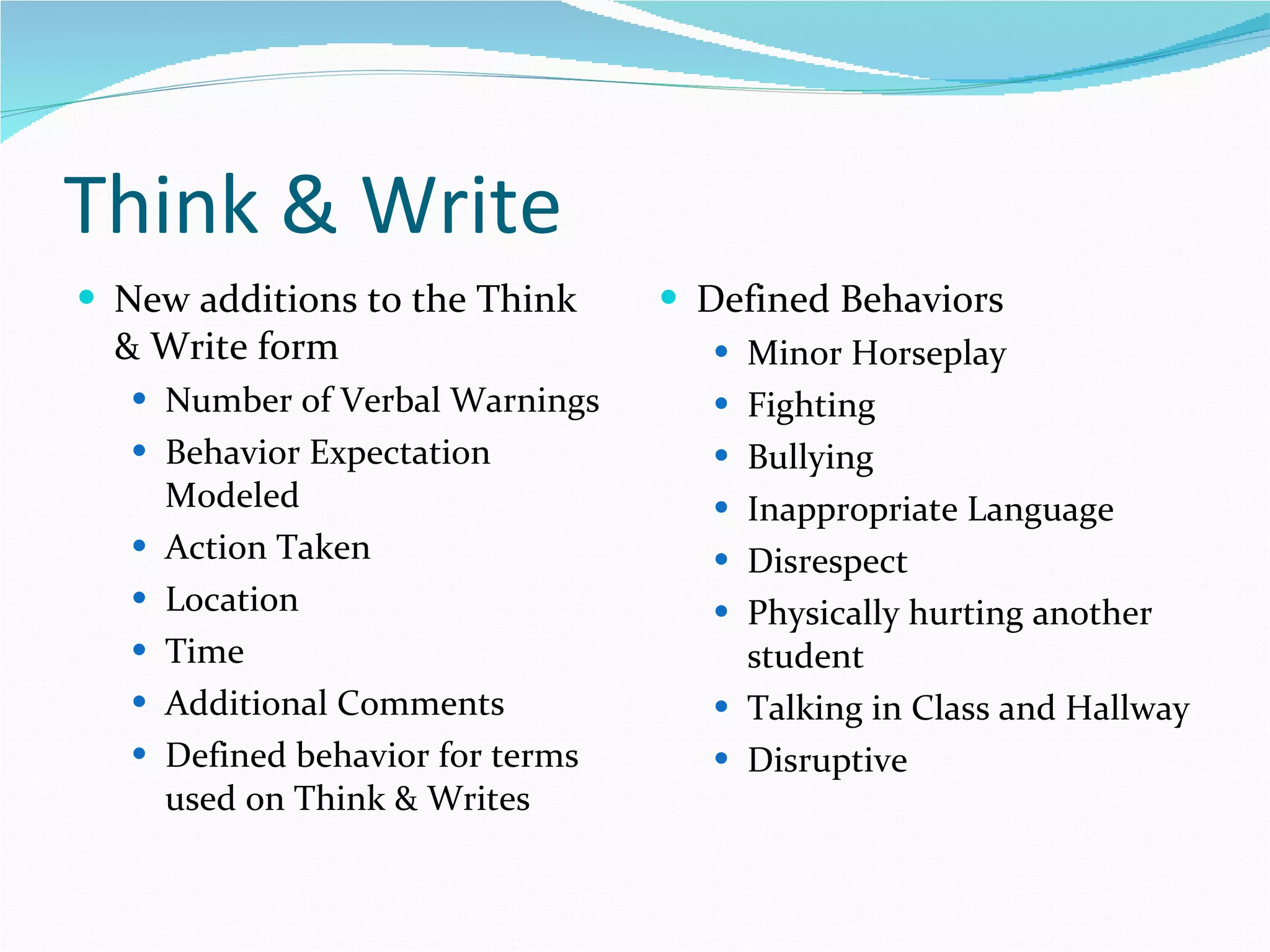 Effective schoolwide discipline presentation 1 | PPT