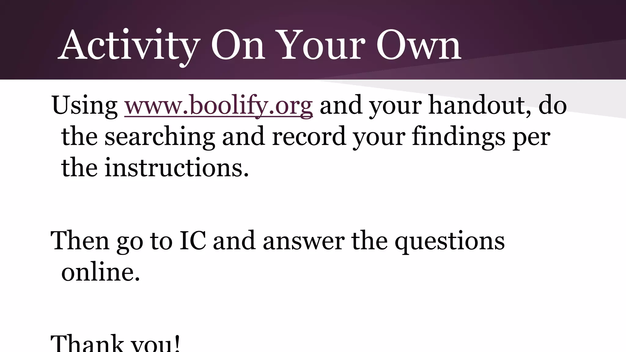 Effective Internet Searching | PPTX