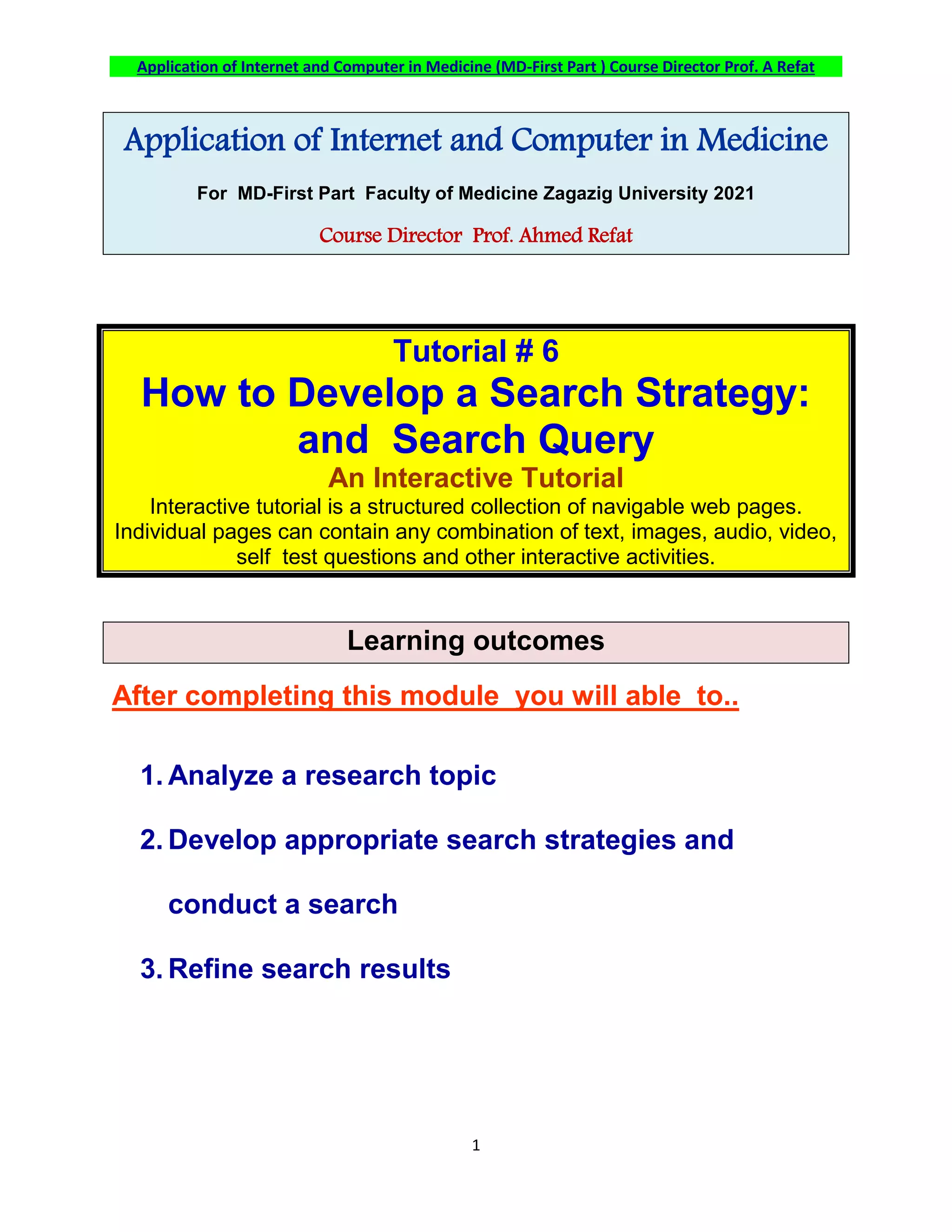 Formulating an Effective Search Query | PDF