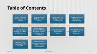Effective Security Operations Center (SOC) A Modern, Strategic, and ...