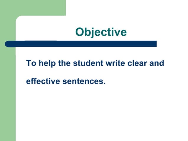 Writing Effective Sentences | PPT | Education