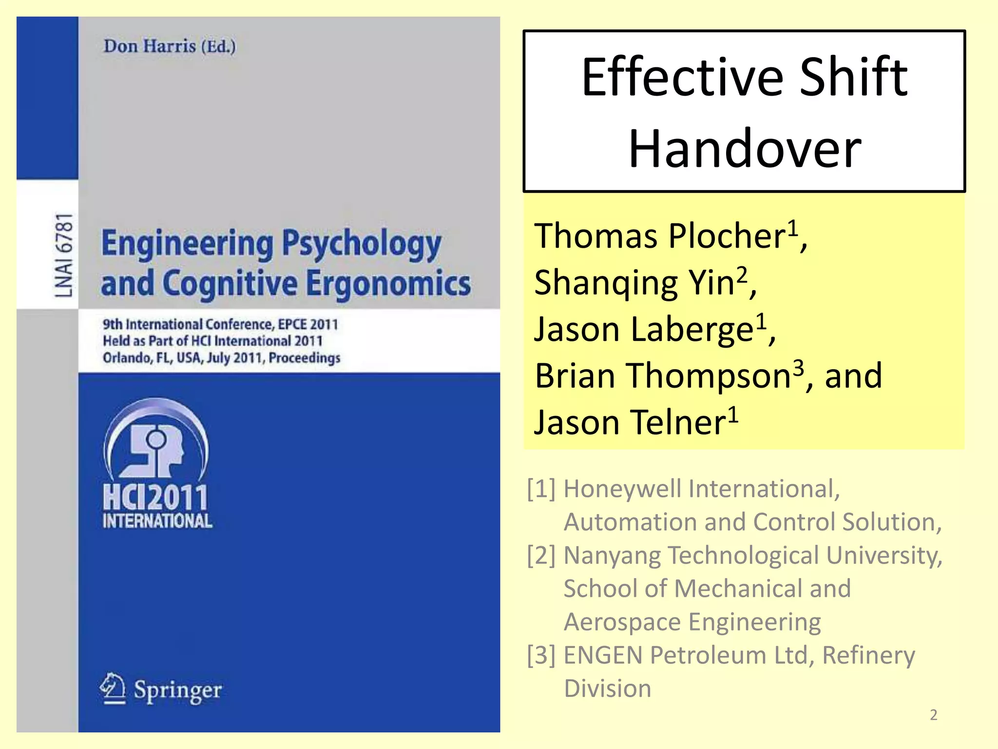 Effective Shift Handover | PPTX