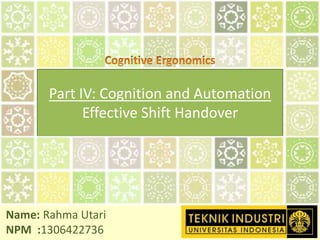 Effective Shift Handover | PPTX