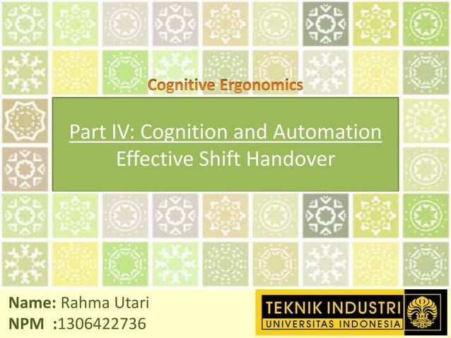 Effective Shift Handover | PPTX