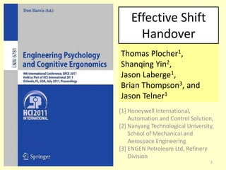 Effective Shift Handover | PPTX