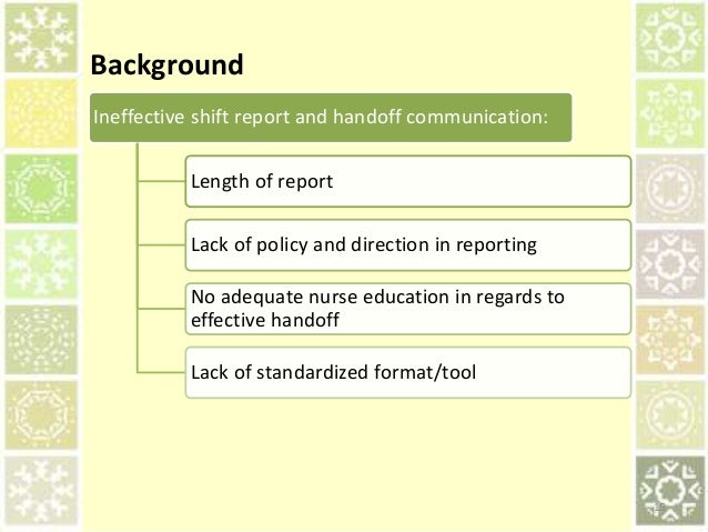Effective Shift Handover