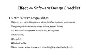 Effective Software Design | PPT