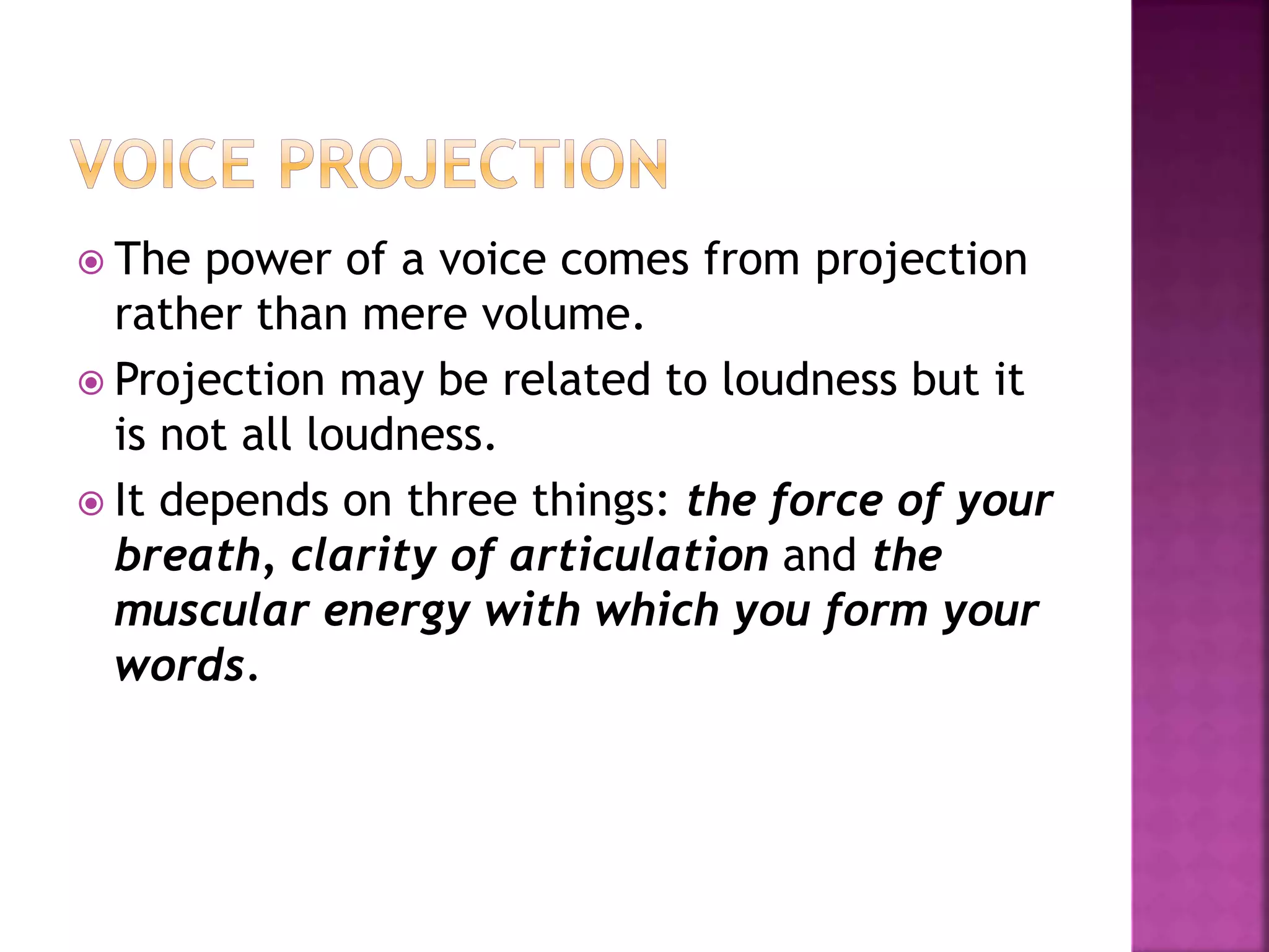 Effective speaking voice | PPTX