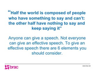 Effective speech | PPT